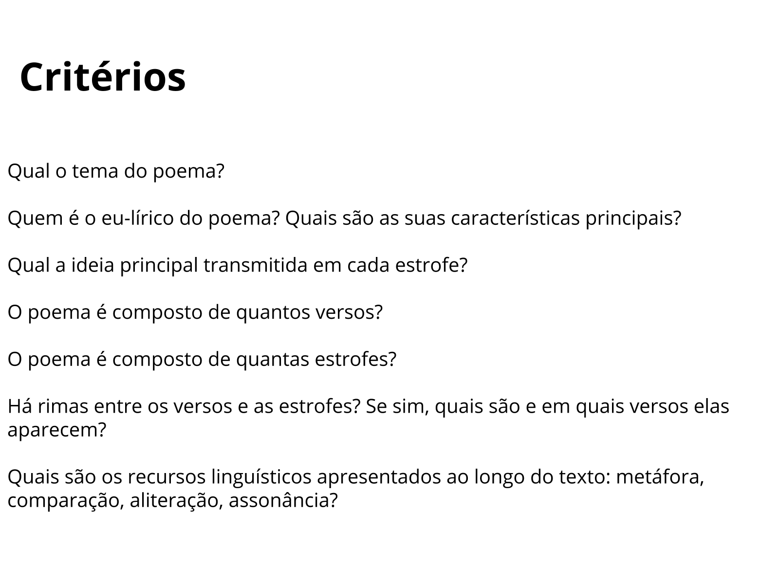 Produção de poemas de forma fixa e livre - Planos de aula - 7º ano ...