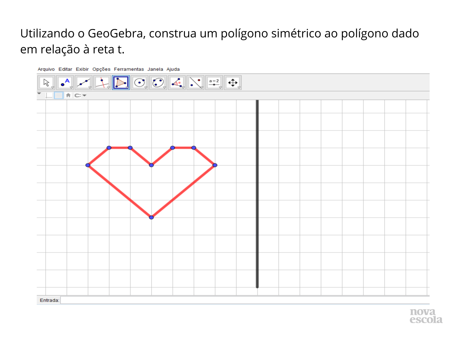 Simetria de reflexão utilizando o GeoGebra - Planos de Aula - 4º Ano