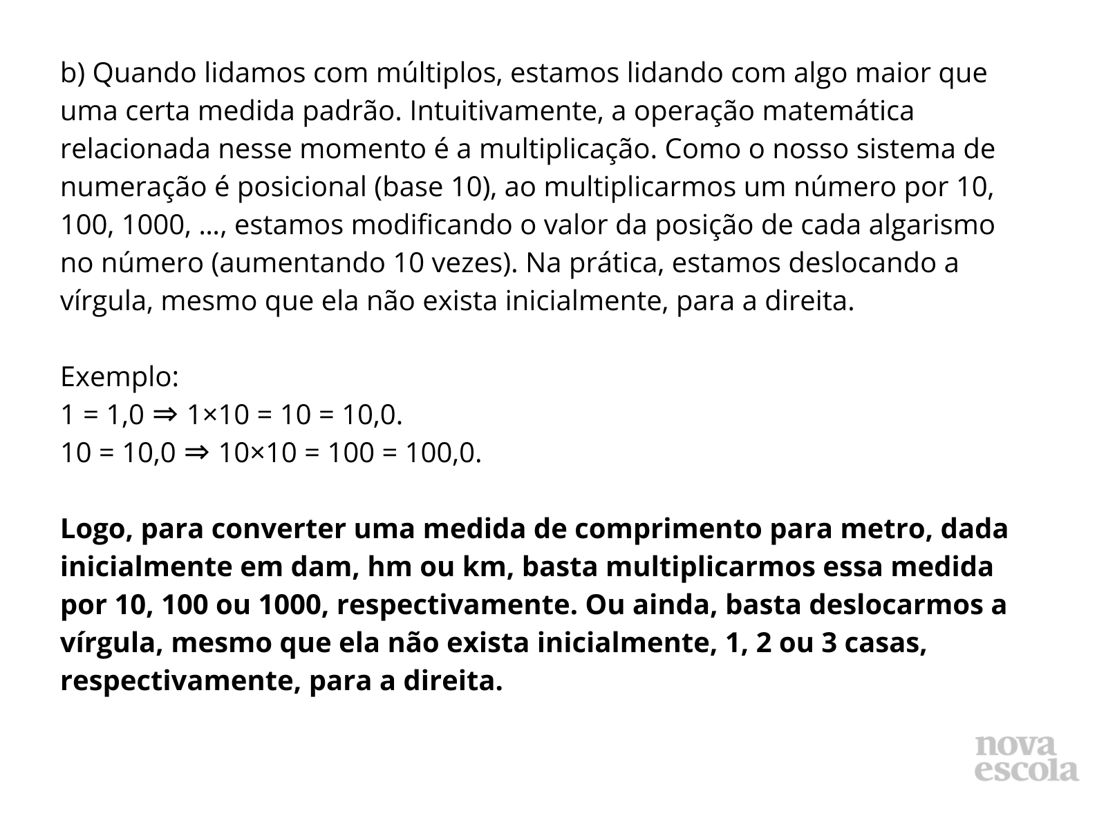 Conversão de Medidas de Comprimento em Metro - Planos de aula - 9º ano