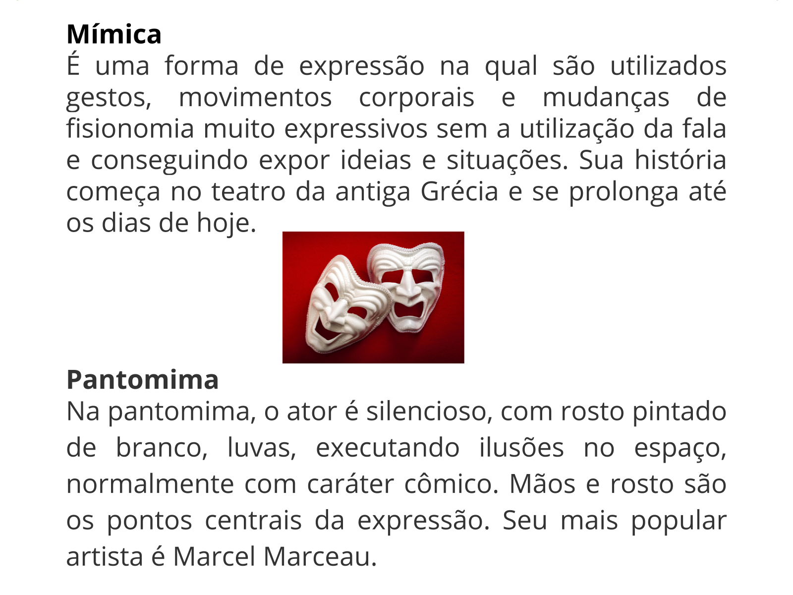 Plano de aula - 5º ano - Mímica e pantomima: o corpo também fala