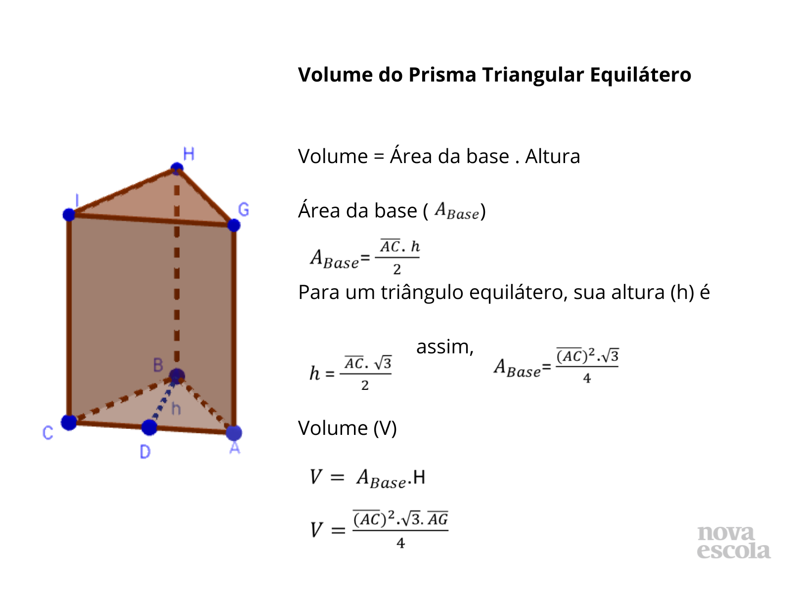 Volume de Prismas Retos de Bases Triangulares - Planos de aula - 9º ano
