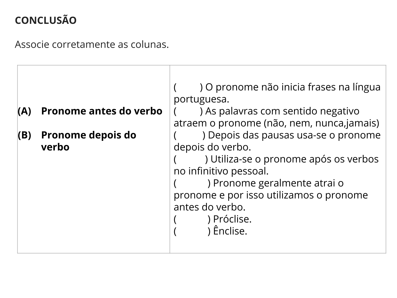 Plano de aula - 7º ano - Exercitando o uso da colocação pronominal ...