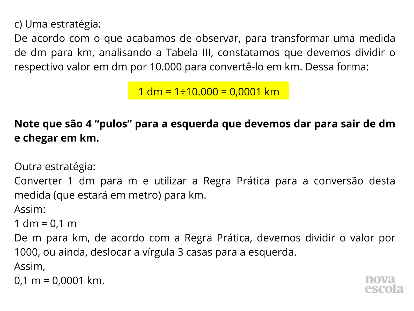 Conversão de Medidas de Comprimento em Metro - Planos de aula - 9º ano