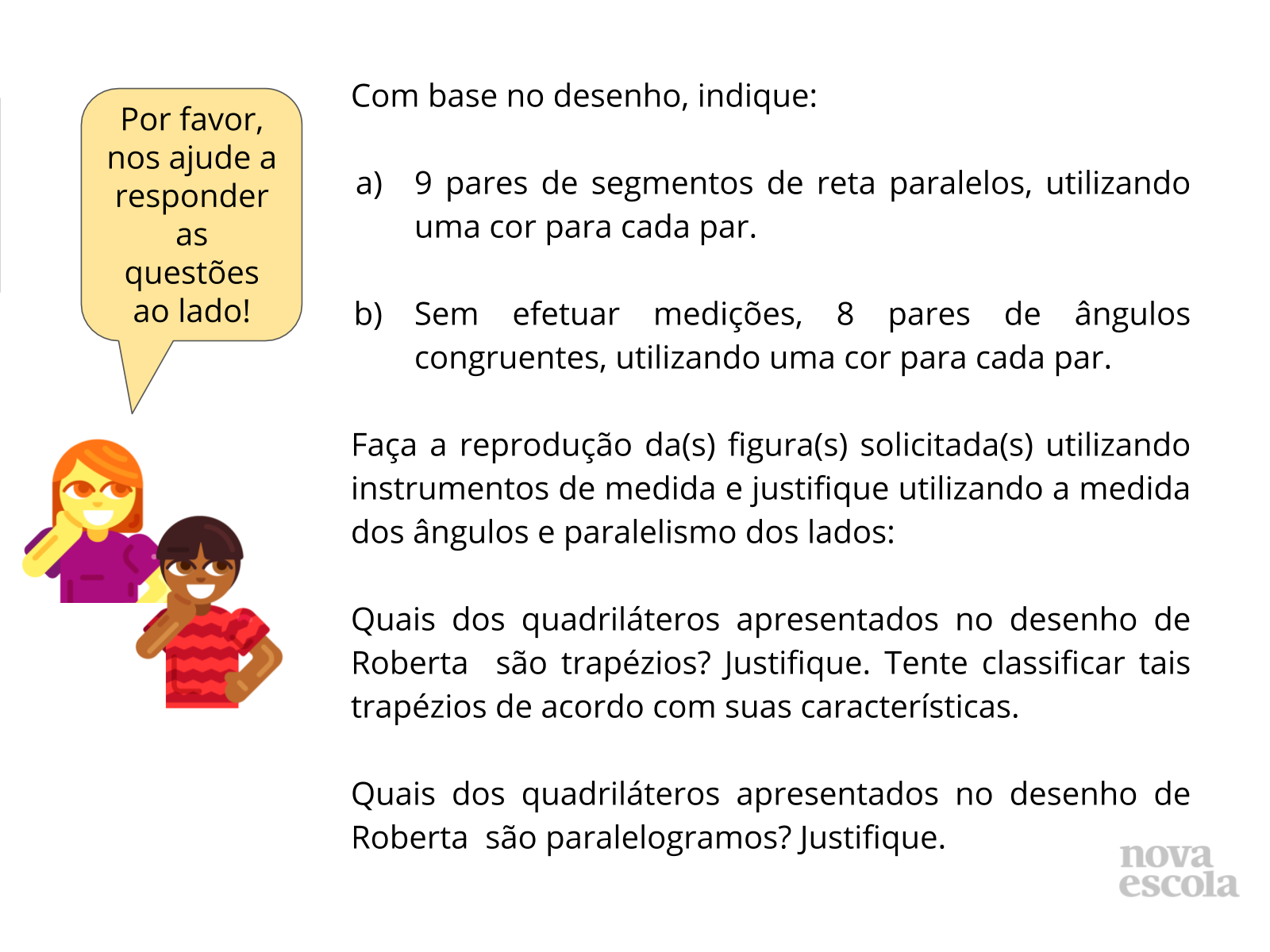 Identificando Trapézios E Paralelogramos Medida De ângulos E