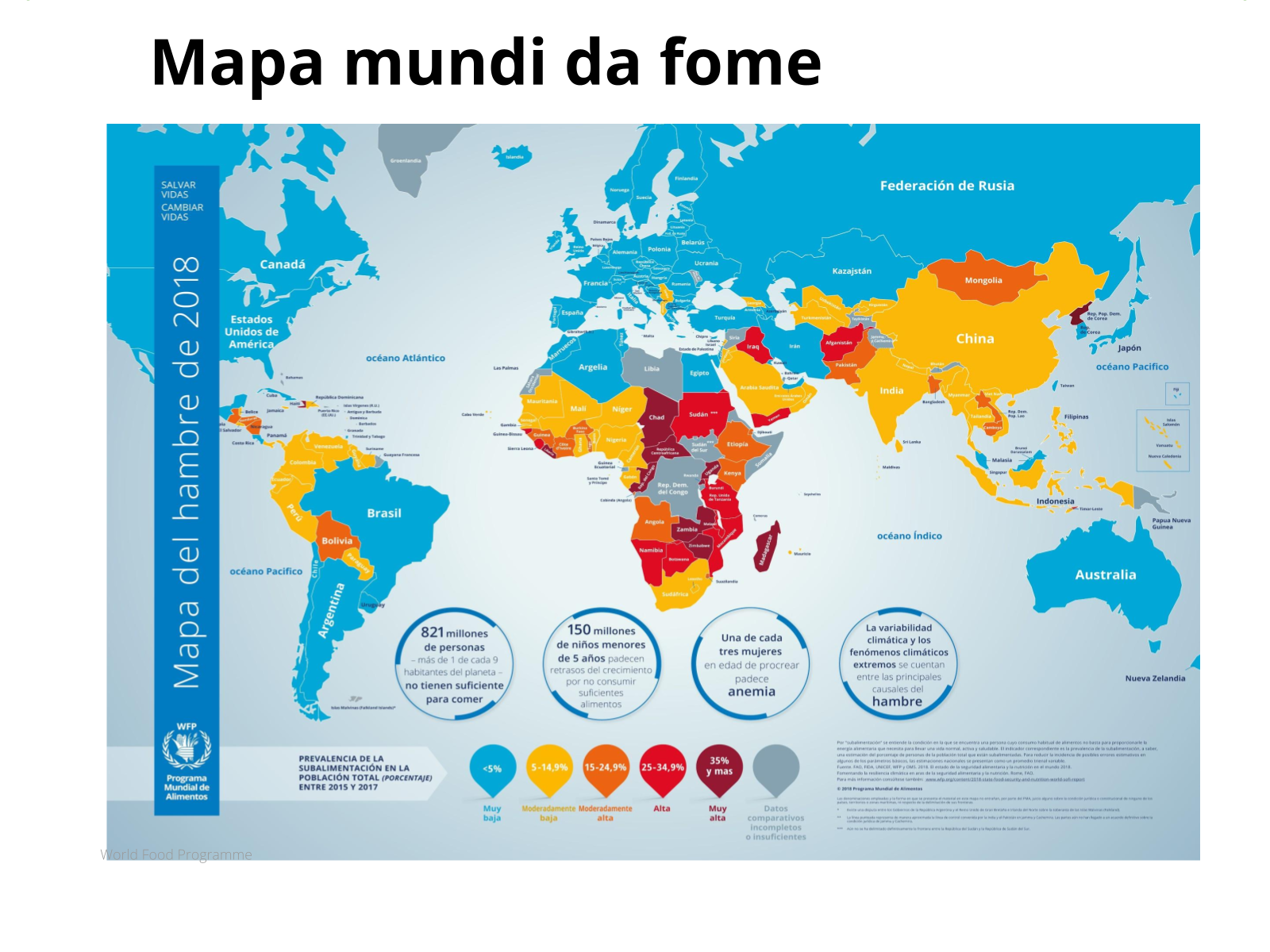 A situação dramática da fome na América e na África - Planos de aula ...