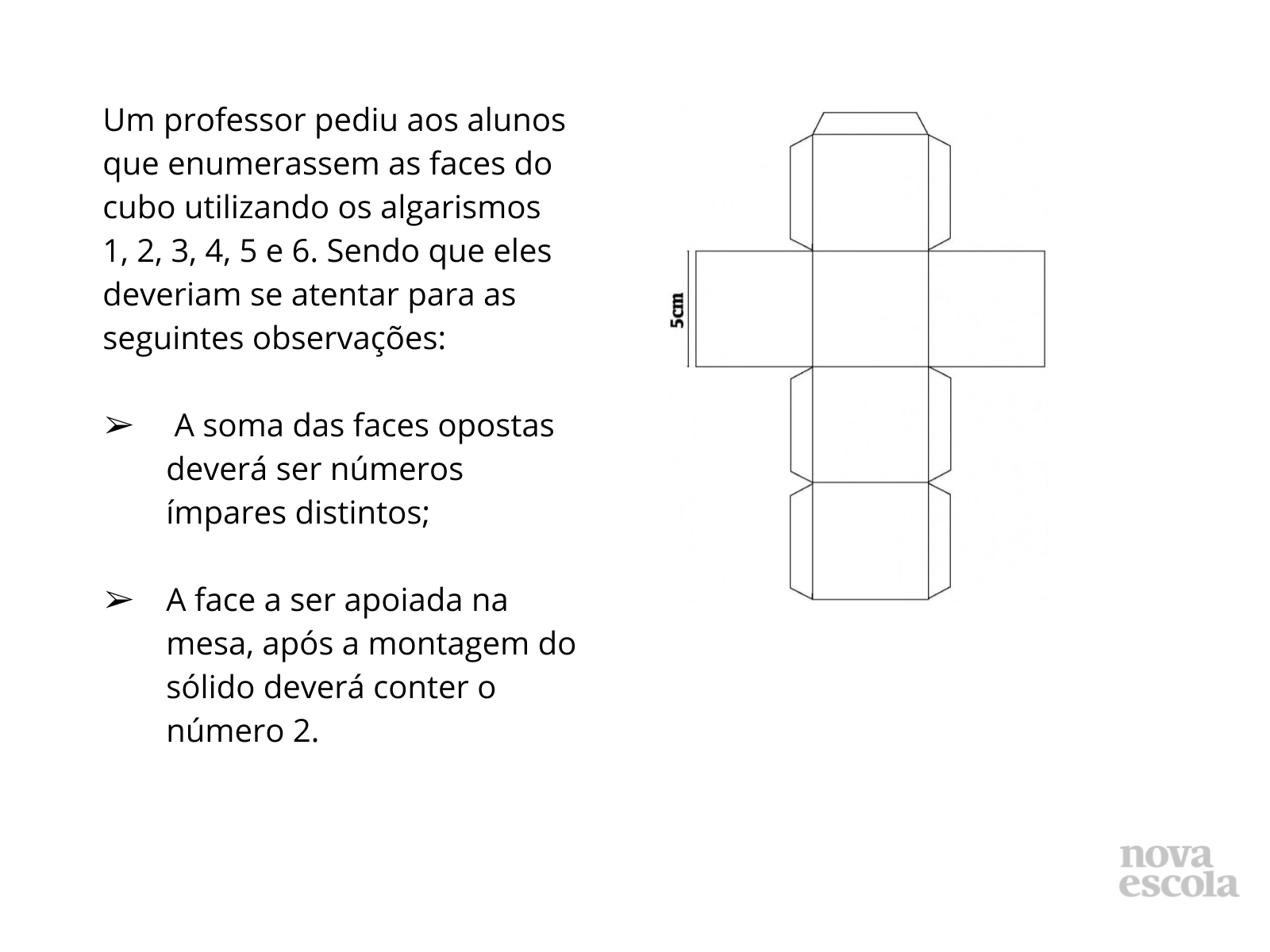 Descobrindo as faces do cubo - Planos de aula - 6º ano