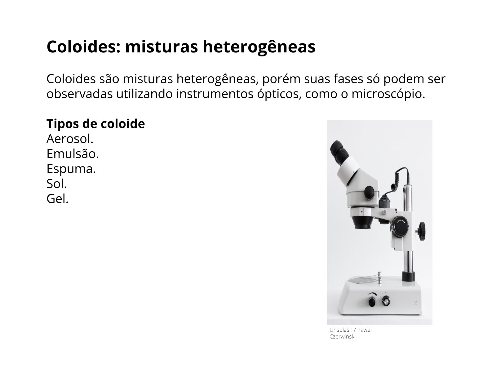 Plano de aula - 6o ano - Mistura do tipo coloides