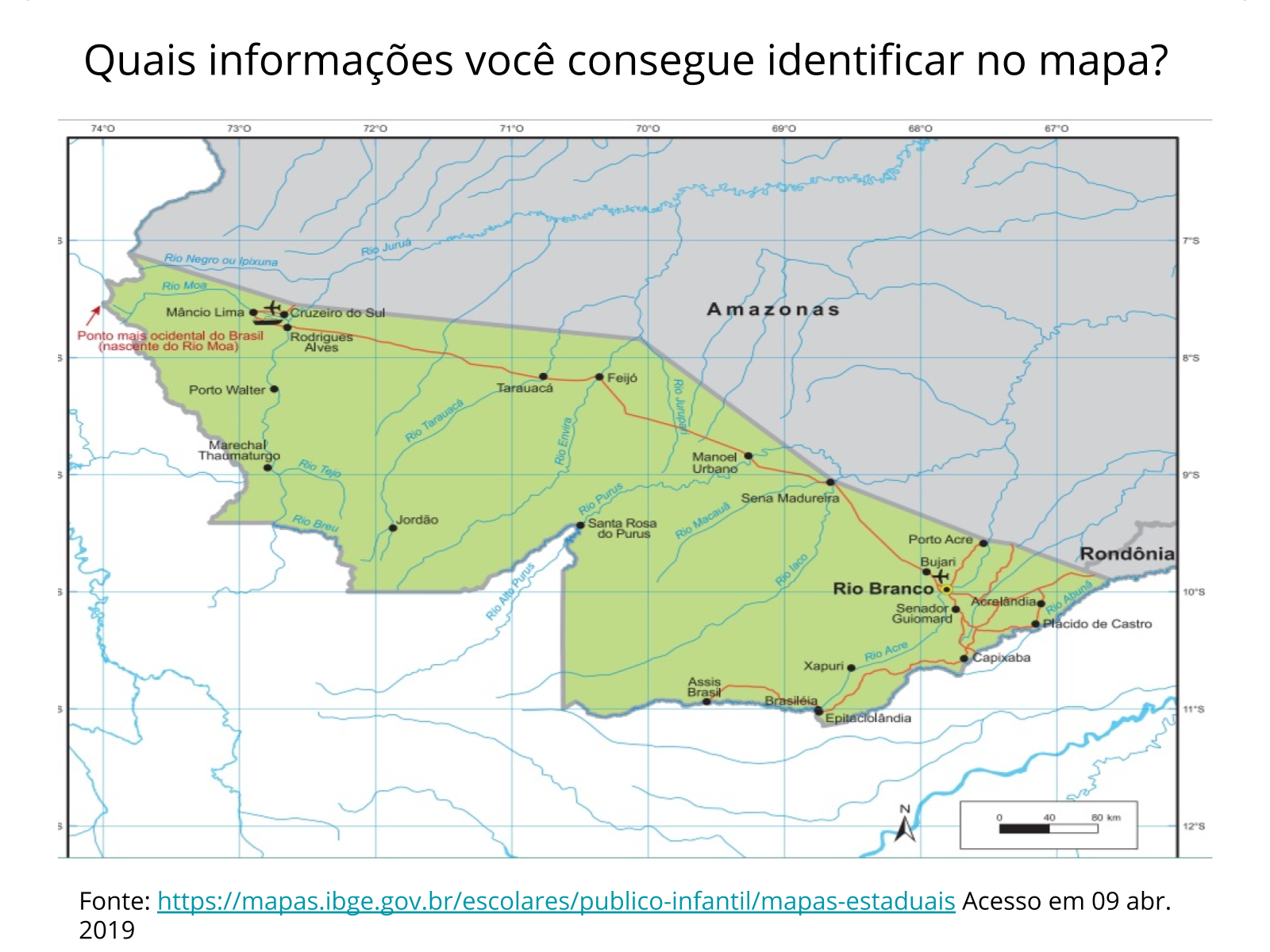 Ensino do Mapa - Legenda - Planos de aula - 7°ano - Geografia