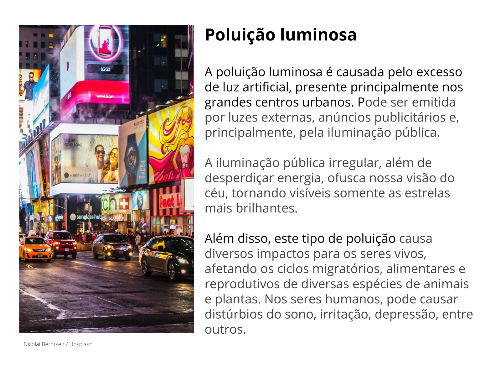 Plano de aula - 3o ano - Poluição luminosa Plano de aula - 3o ano - Poluição luminosa